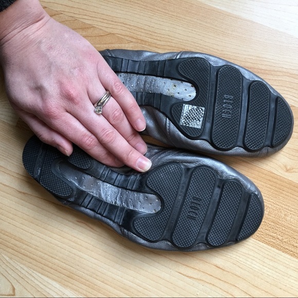 Bloch | Shoes | Bloch Folding Silver Ballet Slippers Flats | Poshmark